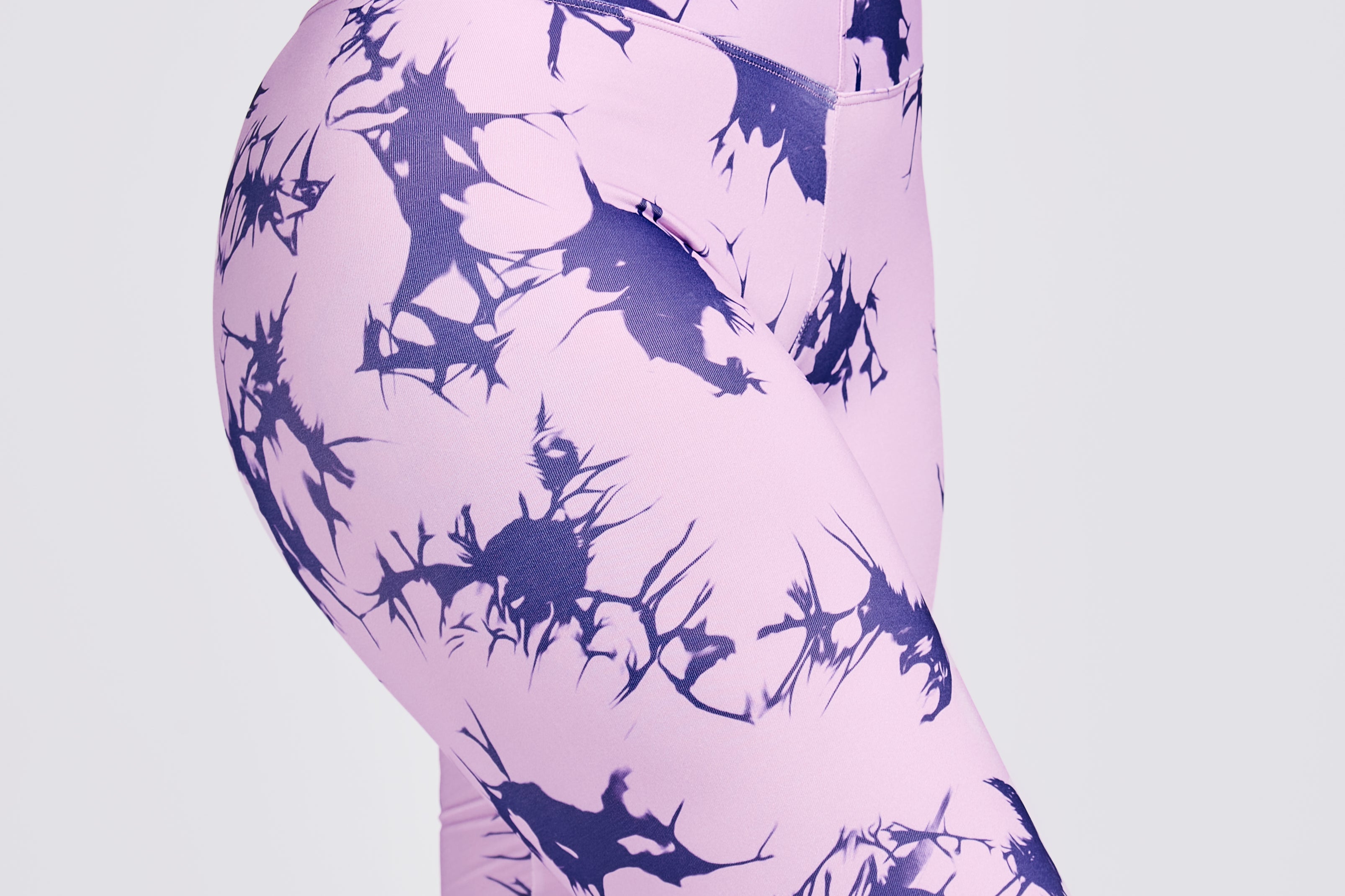 Leggins Suplex Deportivo Con Diseño Lila Solo Leggings